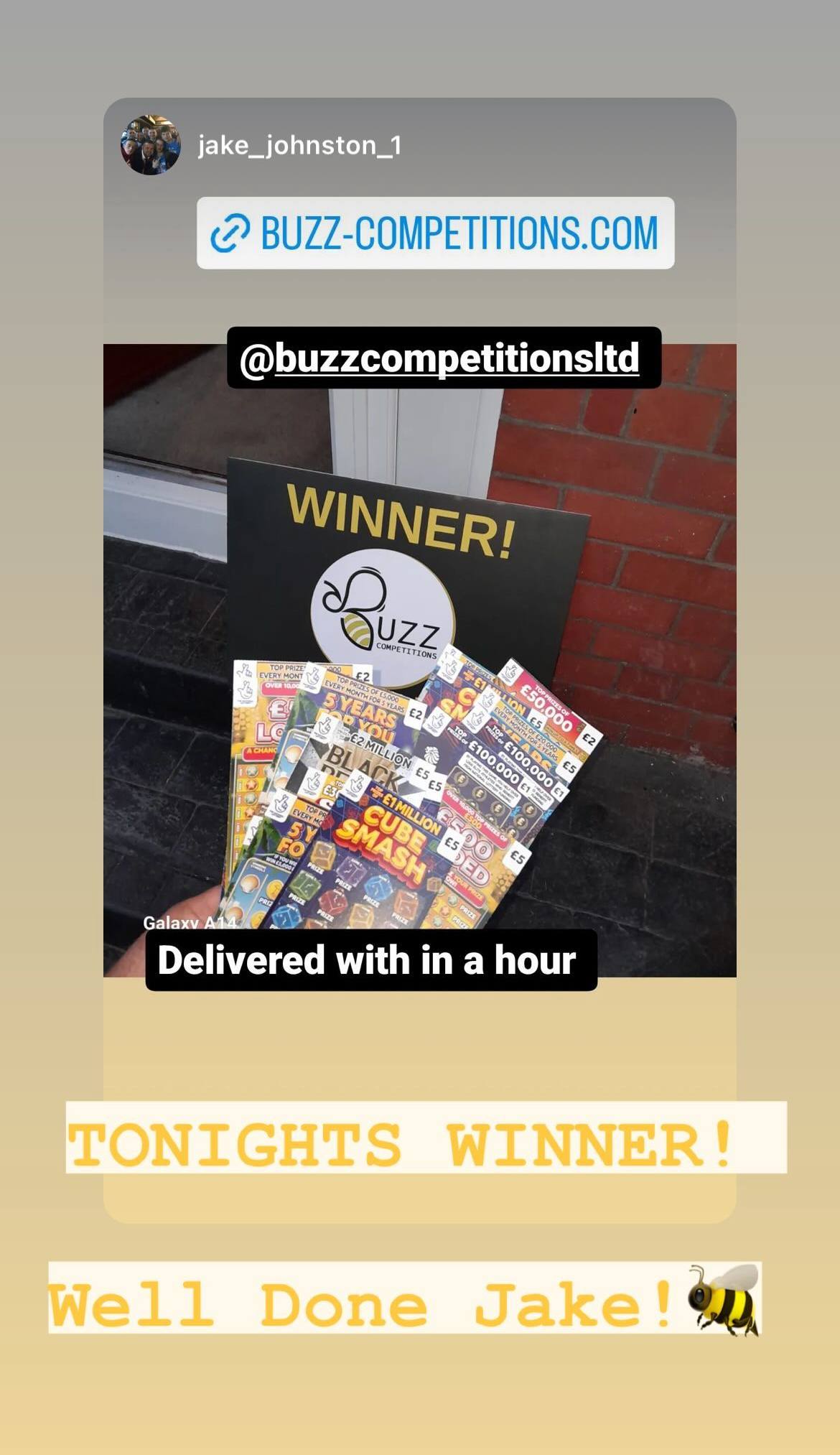 JAKE WINS SCRATCH CARD BUNDLE - Buzz Competitions